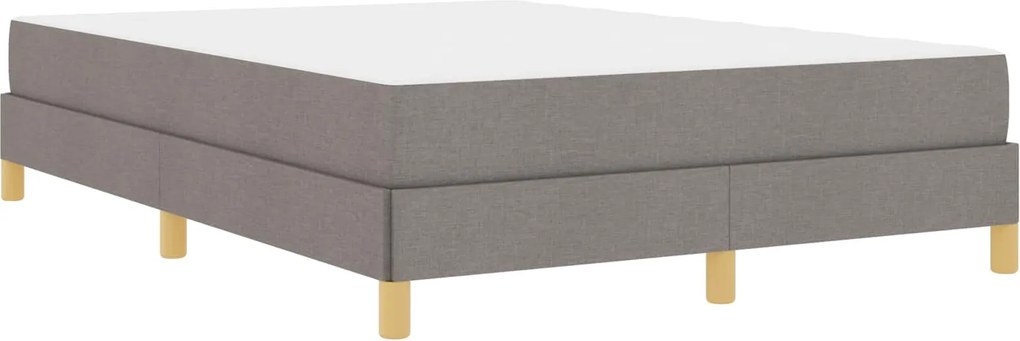 Postel s boxspringem Taupe 140 x 200 cm textil 3398574
