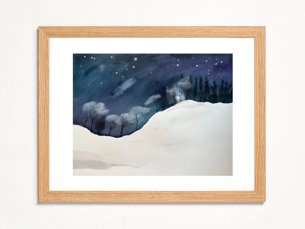 Martina Špinková | Světlo na kraji lesa Rám: Bílý, Velikost: 20 x 30 cm