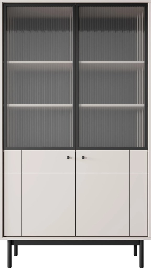 PCo Vitrína JAPAN WT104, 104 cm Kašmír
