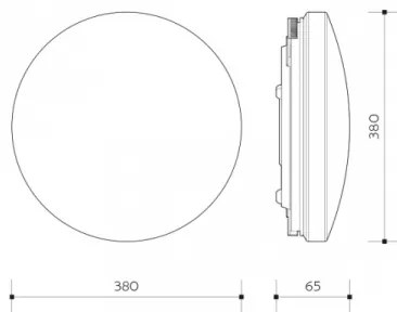 Přisazené stmívatelné LED svítidlo 25W PLAFON CIRCLE DIM CCT - LEDMED