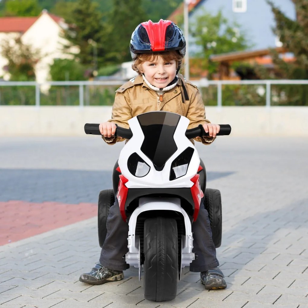 Costway Dětská motorka s tréninkovými koly 6 V elektrická motorka s hudbou