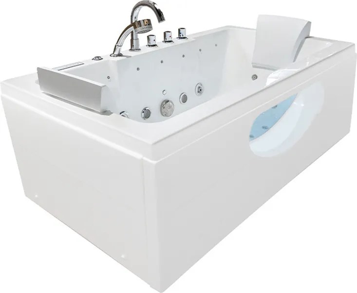 BPS-koupelny Hydromasážní vana HYD-IR933A-WH 150x84 BÍLÁ s ohřevem vody