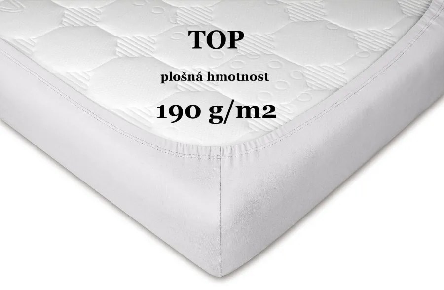 DADKA Jersey prostěradlo stříbrné Rozměr 80x200x20