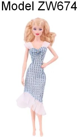 Oblečky pro Barbie - modré outfity Varianta: model ZW674