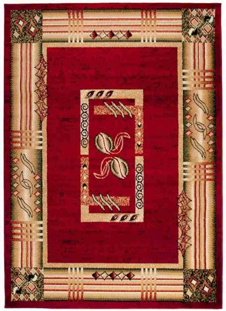 Kusový koberec PP Laio červený, Velikosti 70x130cm