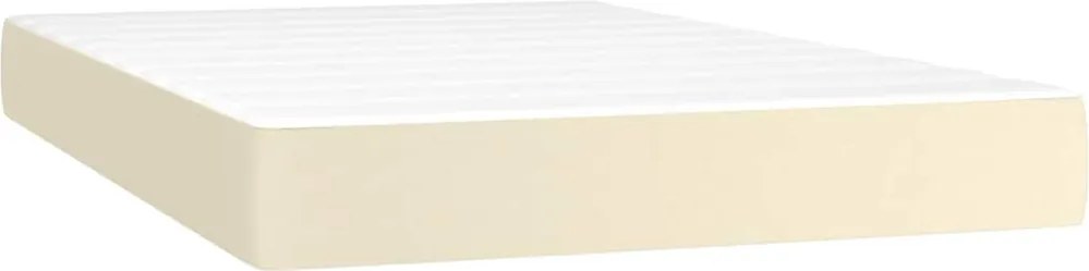 Box spring postel s matrací krémová 120x200 cm umělá kůže 3144598