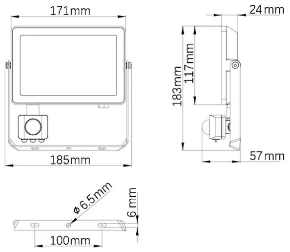 Philips - LED Venkovní reflektor se senzorem PROJECTLINE LED/30W/230V IP65 4000K