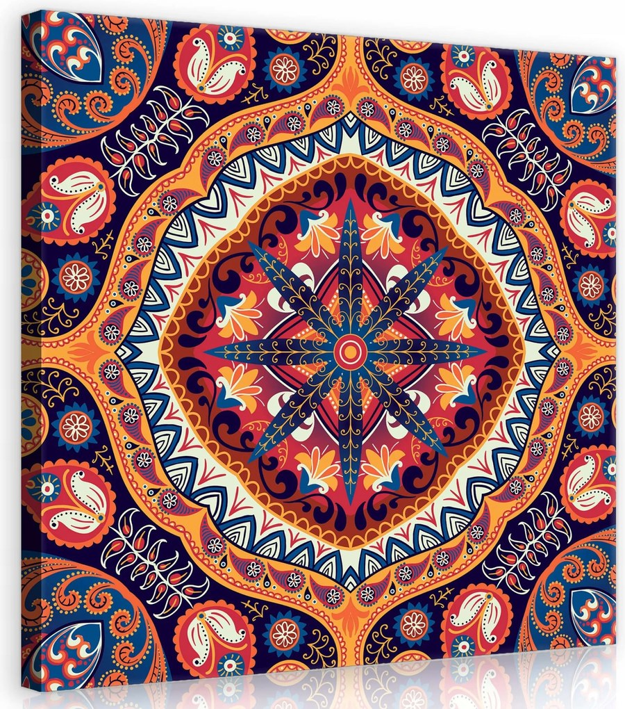Obraz 80x80 Geometrická mandala Jasná rovnováha pro váš prostor