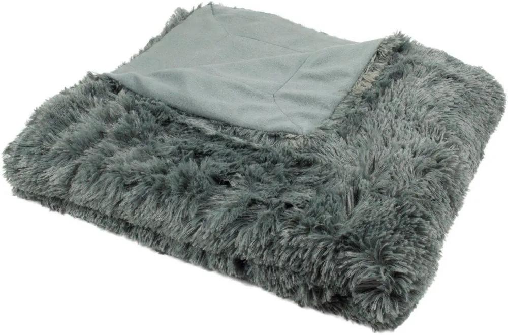 Kvalitex Luxusní deka s dlouhým vlasem 150x200cm TMAVĚ ŠEDÁ