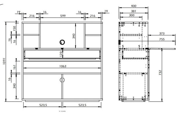 Bílý pracovní stůl TemaHome Focus, 110 x 109 cm