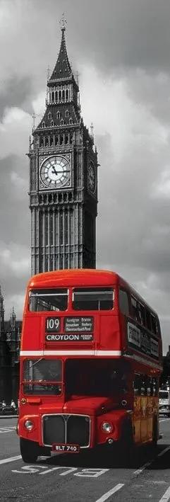Plakát, Obraz - Londýn - red bus, (53 x 158 cm)