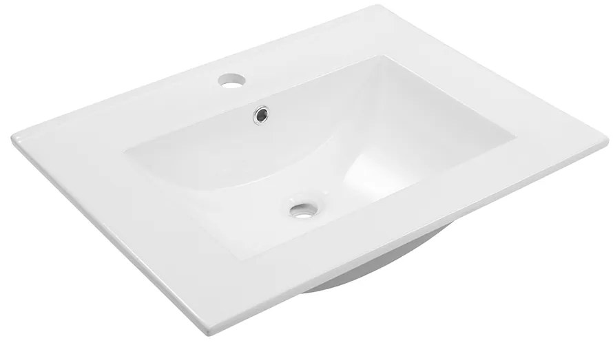 Comodo Koupelnová skříňka s keramickým umyvadlem Amanda C 60, dub country