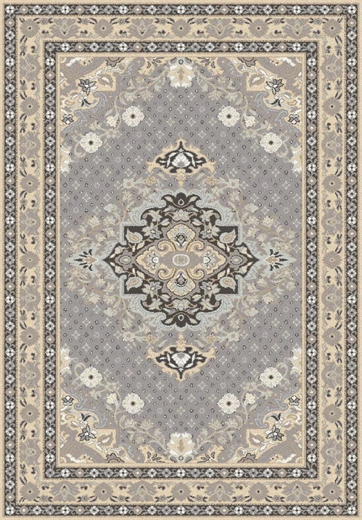 Kusový koberec vlněný Agnella Natural Alofi Šedý / Béžový Rozměr: 200x300 cm