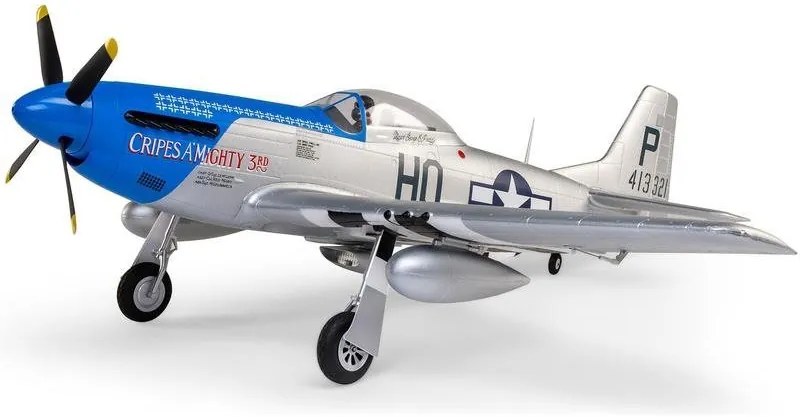 Rc letadlo e-flite p-51d mustang 1.2m safe select bnf basic