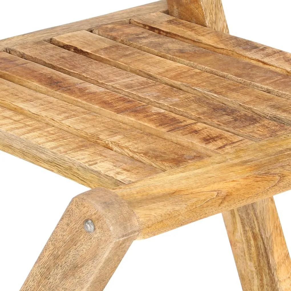 vidaXL Skládací zahradní barové židle 2 ks masivní mangovníkové dřevo [285908]