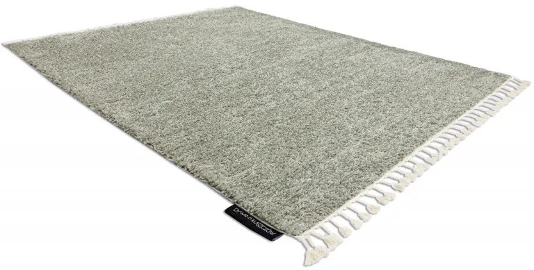 Dywany Łuszczów, Kusový koberec Berber 9000 green, 140x190, zelená, obývací pokoj