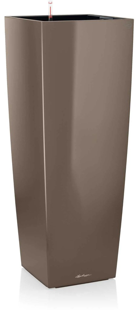 Lechuza Premium Cubico Alto All Inclusive Set Taupe High Gloss V 75 cm / D 40 cm