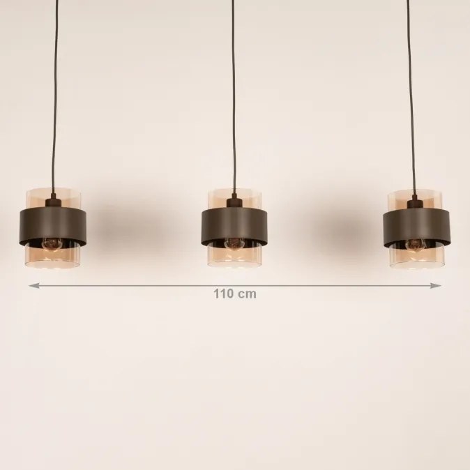 Závěsné svítidlo Retro 70er Line 110 Brown