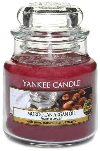 Yankee Candle Svíčka Yankee Candle 104gr - Marocký arganový olej, červená barva, hnědá barva, sklo, vosk