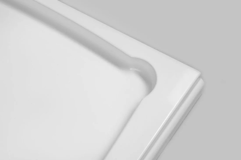 Gelco, DIONA sprchová vanička z litého mramoru, čtverec 90 x 90 x 7,5 cm, GD009