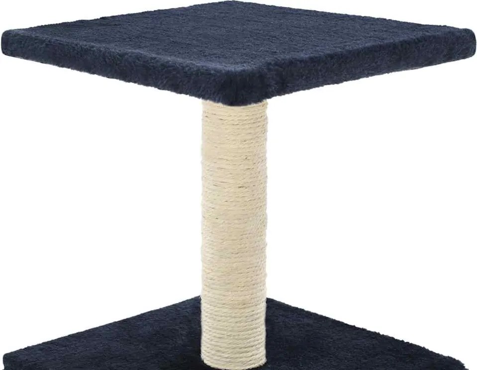 Škrabadlo pro kočky se sisalovými sloupky 55 cm tmavě modré 170541