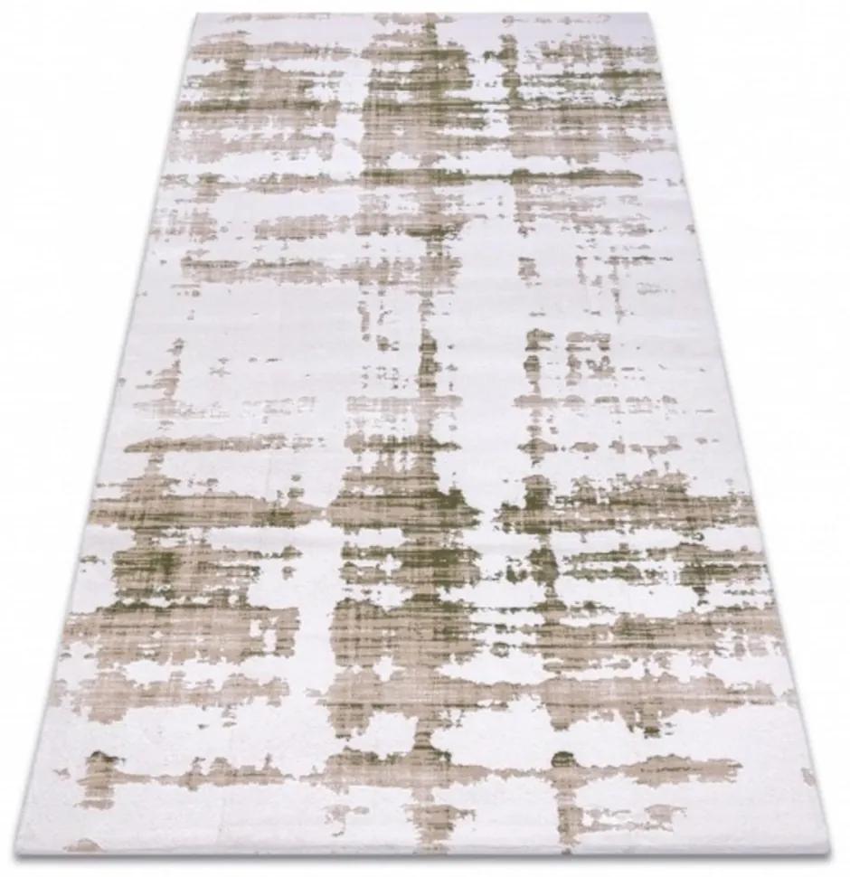 Luxusní kusový koberec akryl Nora krémově zelený 80x300cm