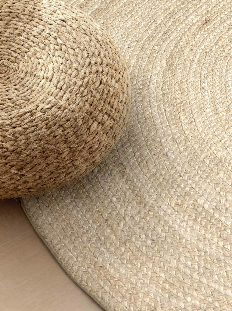 Hanse Home, Kusový koberec Jute Braided 106007 Ivory ovál, 160x230 ovál, béžová, chodba / předsíň