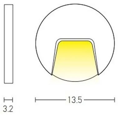 Zambelis E184 - LED Venkovní schodišťové svítidlo LED/3W/230V IP54 bílá