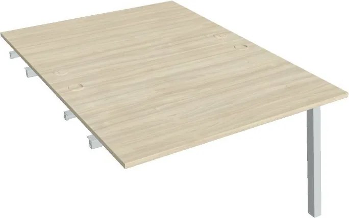 Hobis Kancelářský stůl k řetězení Hobis USDA 1200R, deskaakát, černá černá