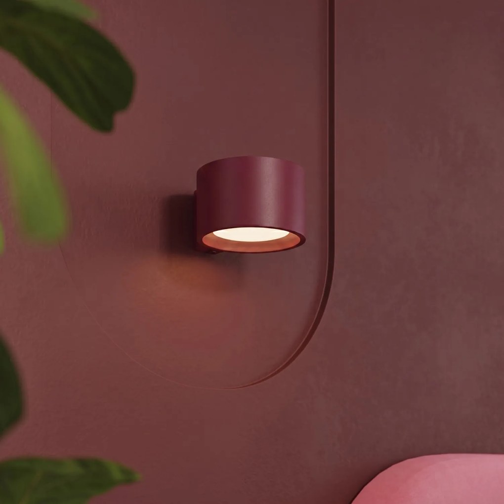 Sollux Lighting Nástěnné svítidlo MODO 1 bordó GX53