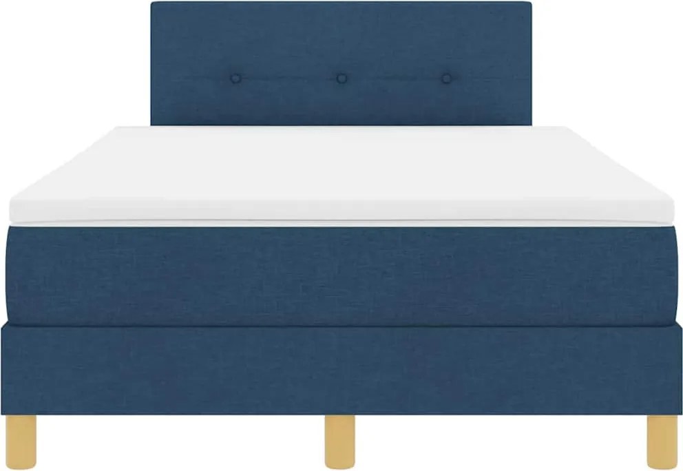 Postel s boxspringem s polštářem Modrá 120 x 190 cm textil 3338908