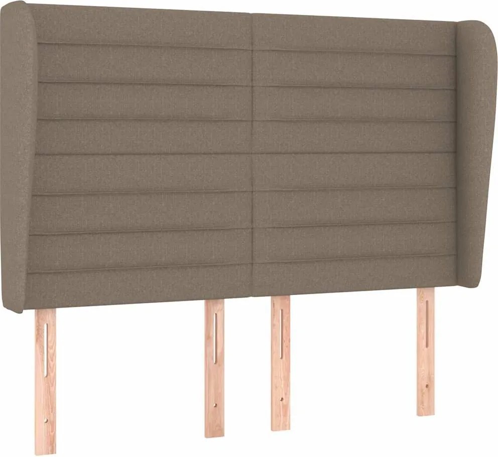 Box spring postel s matrací taupe 140x190 cm textil 3128041