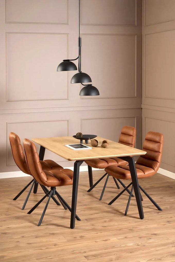 Designová jídelní židle Milford hnědá