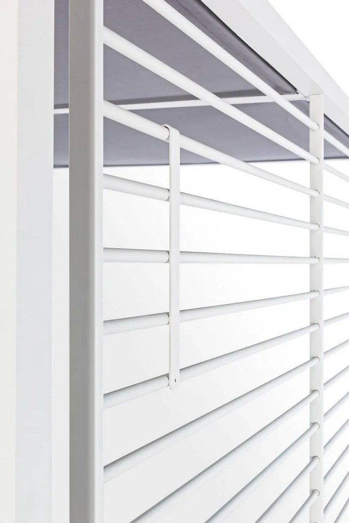 BIZZOTTO Hliníková pergola NOAH se stínící látkou bílá 0795444