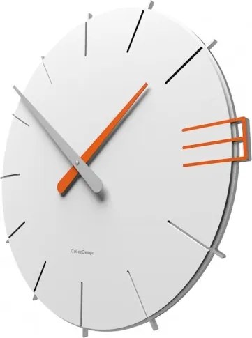 Designové hodiny 10-019 CalleaDesign Mike 42cm (více barevných verzí) Barva bílá-1 - RAL9003