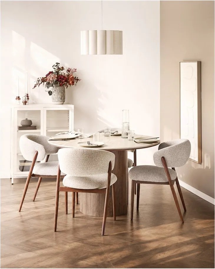 Kulatý jídelní stůl s keramickou deskou ø 120 cm Delphi – House Nordic
