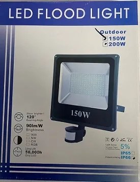 Led Halová Venkovní Lampa Smd 150W S Detektorem