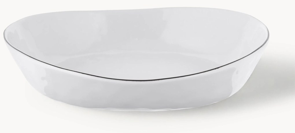 Sada ručně vyrobených porcelánových misek Salt, 2 díly