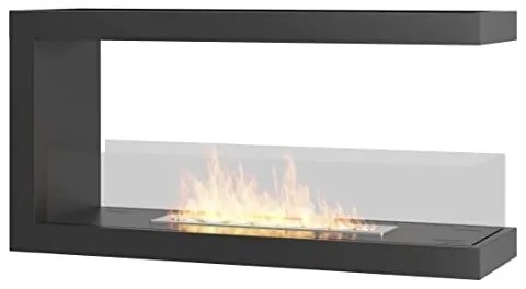 InFire - Rohový BIO krb 100x50 cm 3kW oboustranný