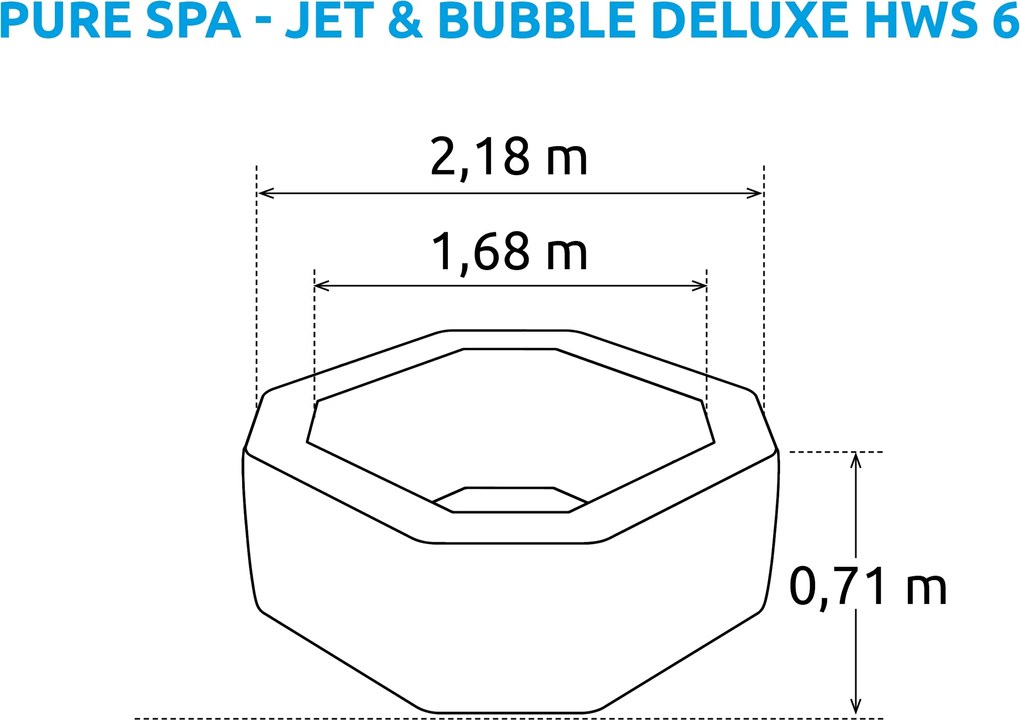 Intex | Vířivý bazén Pure Spa - Jet & Bubble Deluxe HWS 6 + výhodná sada příslušenství | 19900147