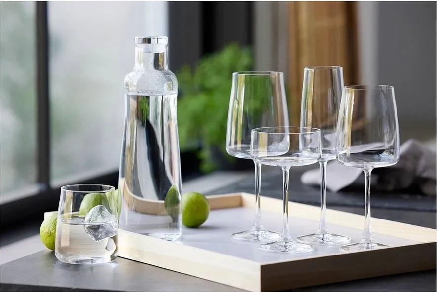 Křišťálové skleničky v sadě 4 ks na sekt 300 ml Zero – Lyngby Glas