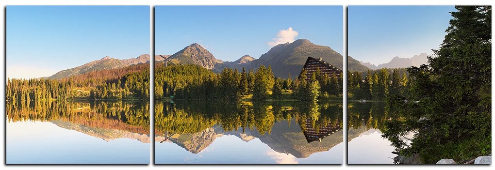 Obraz na plátně - Štrbské pleso - panoráma 5158C (150x50 cm)