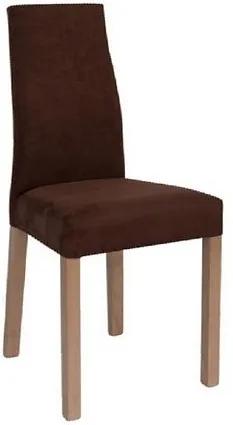 Čalouněná jídelní židle Barca, dub wenge bronzový / látka 1076, 44x93x49 cm