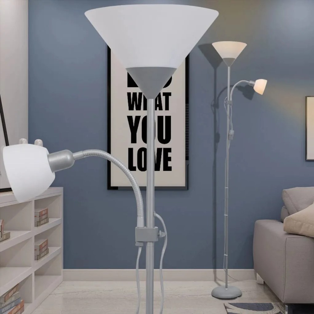 Stojací lampa šedá 242732