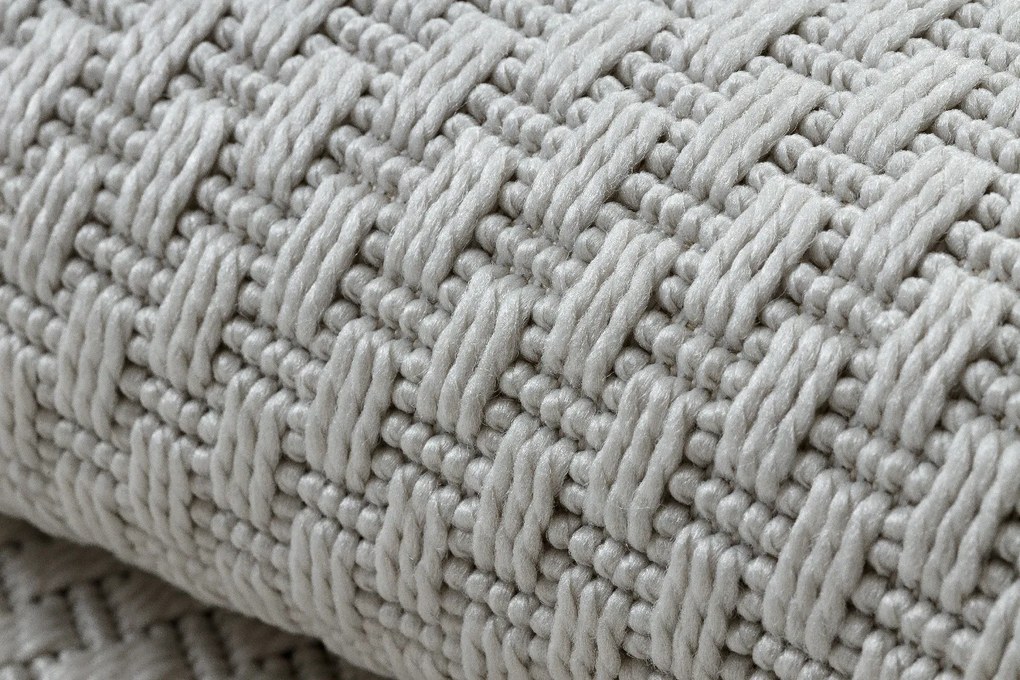 Dywany Łuszczów Kusový koberec Timo 6272 White – na ven i na doma - 80x150 cm