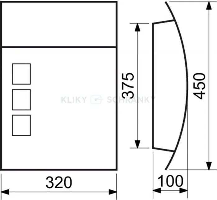 BK.931.G.AM poštovní schránka