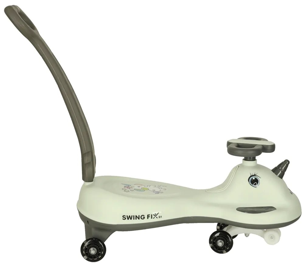 Creative Corner LED Swing FIX S1 gravitační koloběžka s rukojetí šedá max. 65 kg