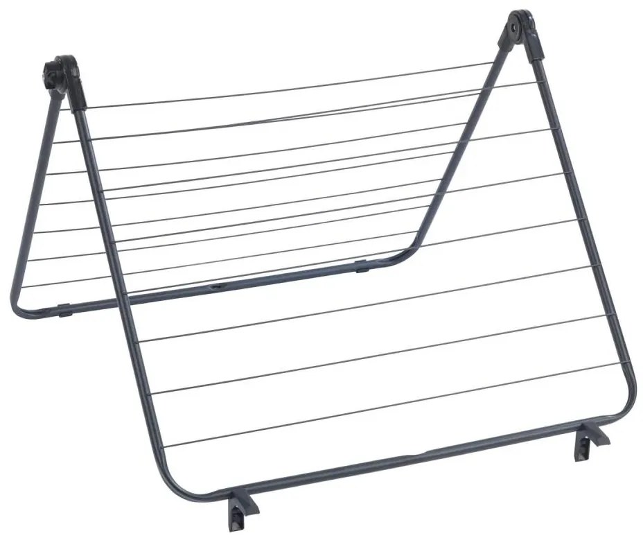 WENKO 63003100 - Sušák na prádlo CHAMPION 65x114 cm černá 63003100