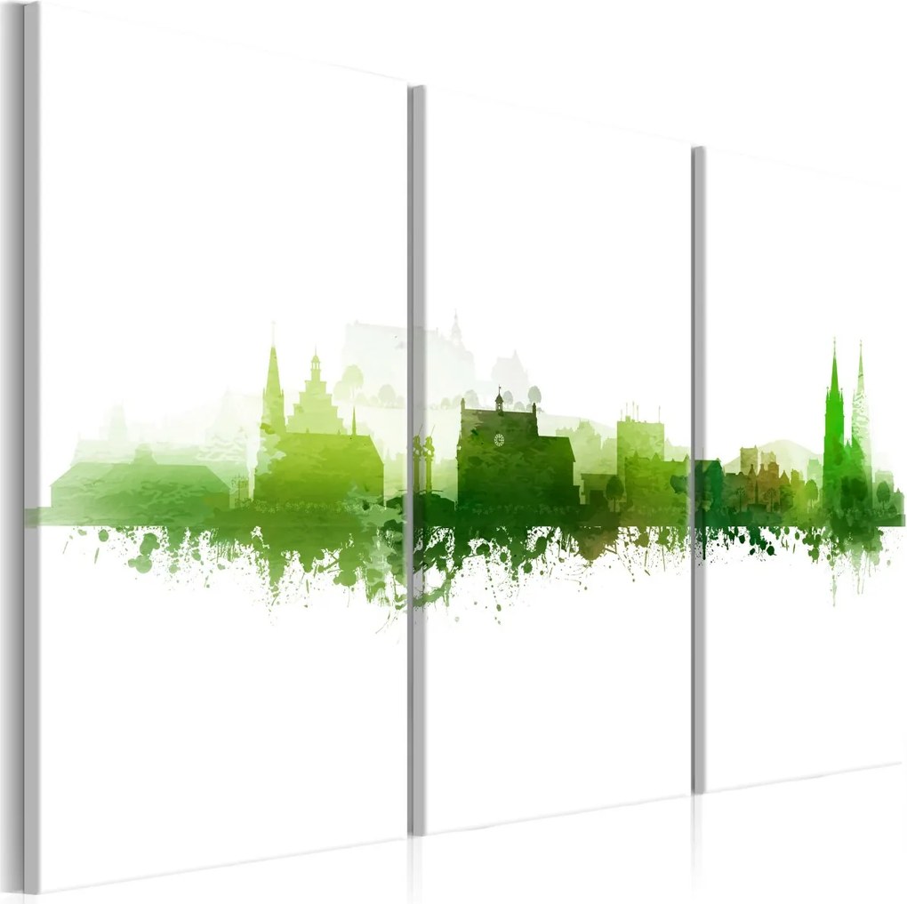 Murando DeLuxe Vícedílný obraz - zelené město Velikost: 120x80 cm