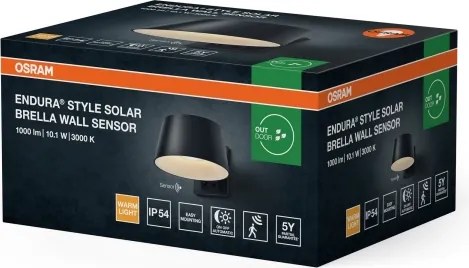 Osram - LED Solární nás. svítidlo ENDURA STYLE LED/10,1W/4,2V 2000 mAh IP54 antr